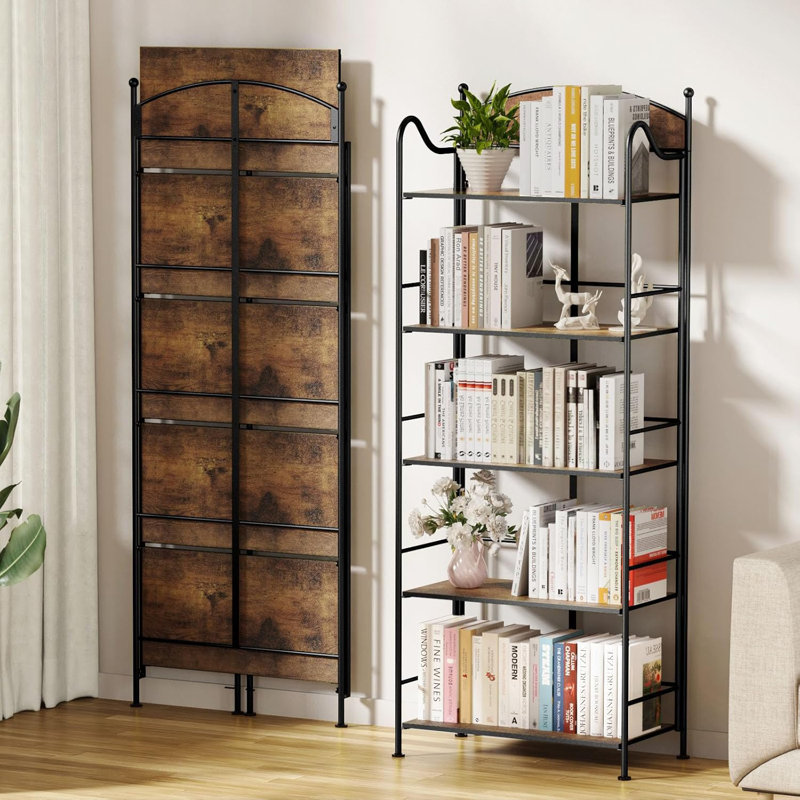 Black folding bookcase store